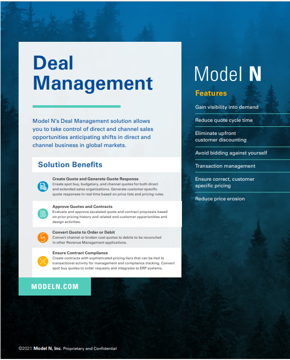 Deal Management Solution Brief - Model N