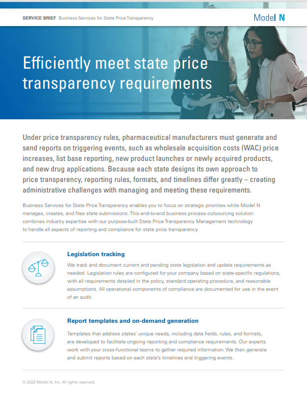 State Price Transparency Brief - Model N