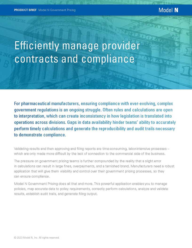 Government Pricing - Model N