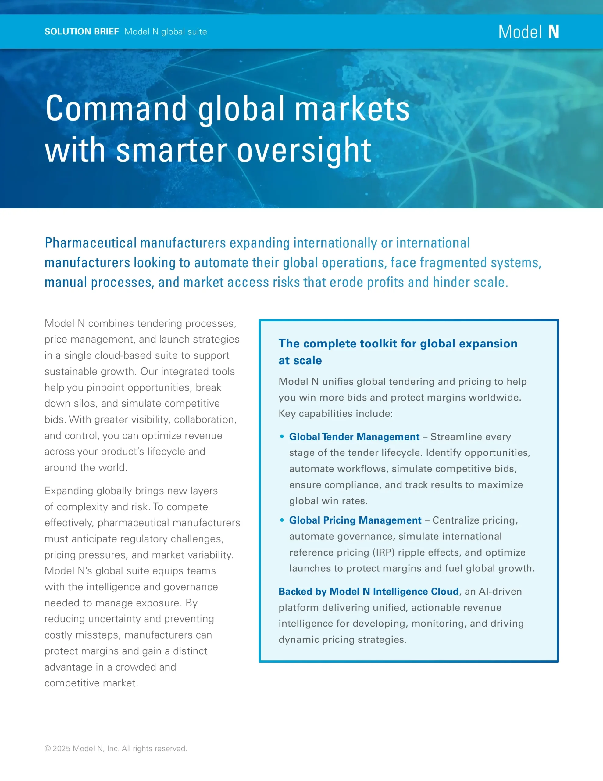 Global Suite Solution Brief - Model N